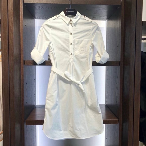 Burberry | Dresses | Burberry White Bbox Dresses | Poshmark